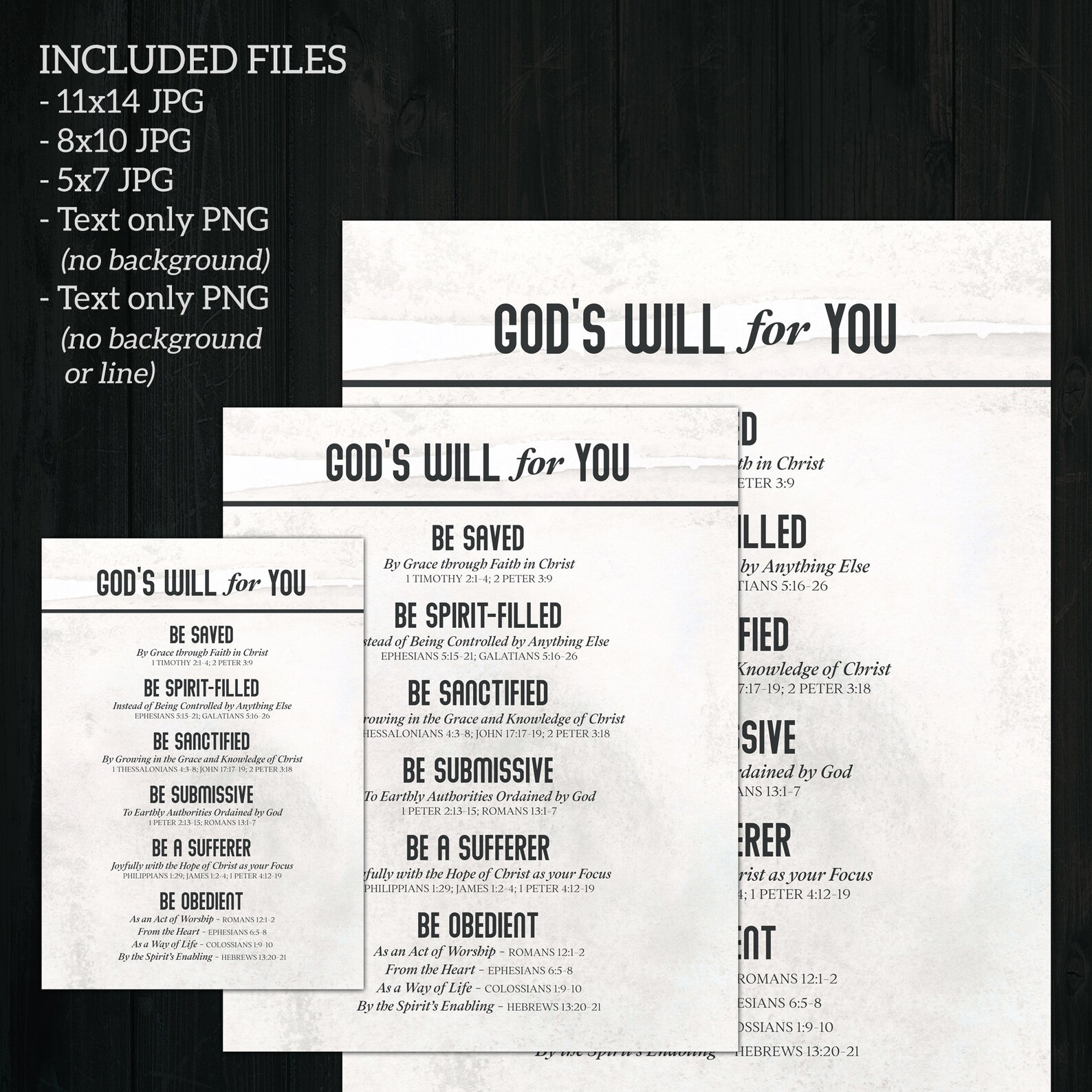 God's Will Printable - Scripture Artwork - Bible Verse Art - Will of ...