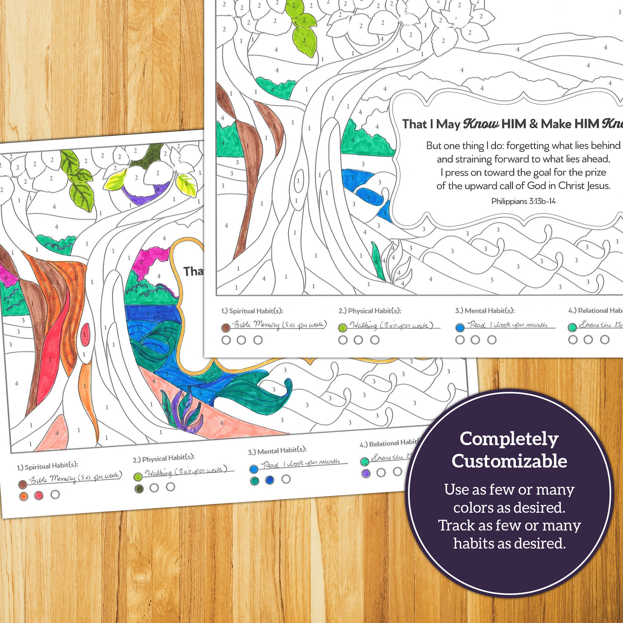 31 Day Habit Tracker - Goal Setting - Coloring Goal Sheet - Daily ...