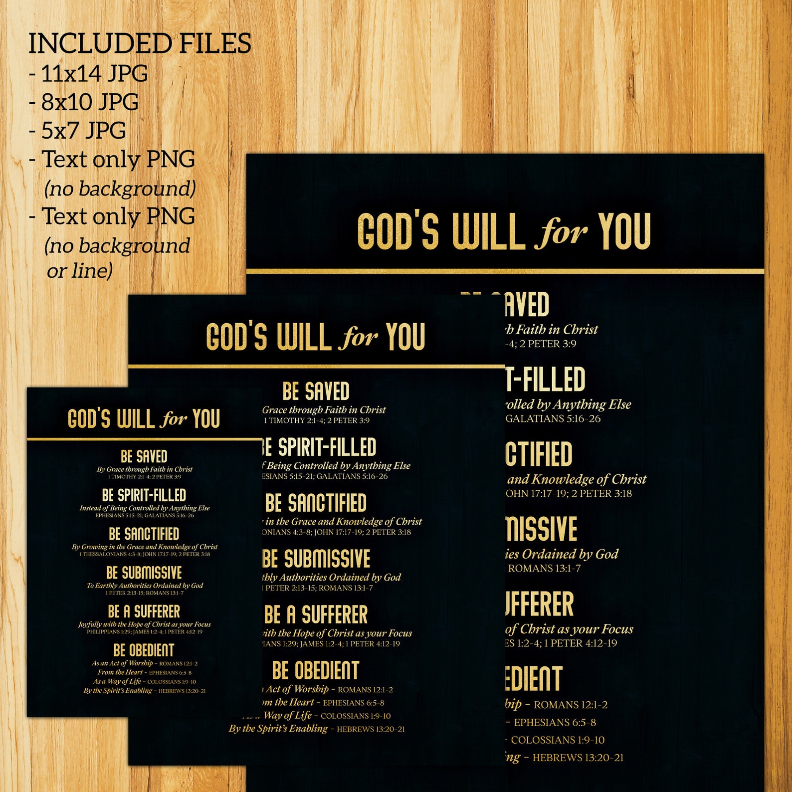 God's Will Printable - Scripture Artwork - Bible Verse Art - Will of ...