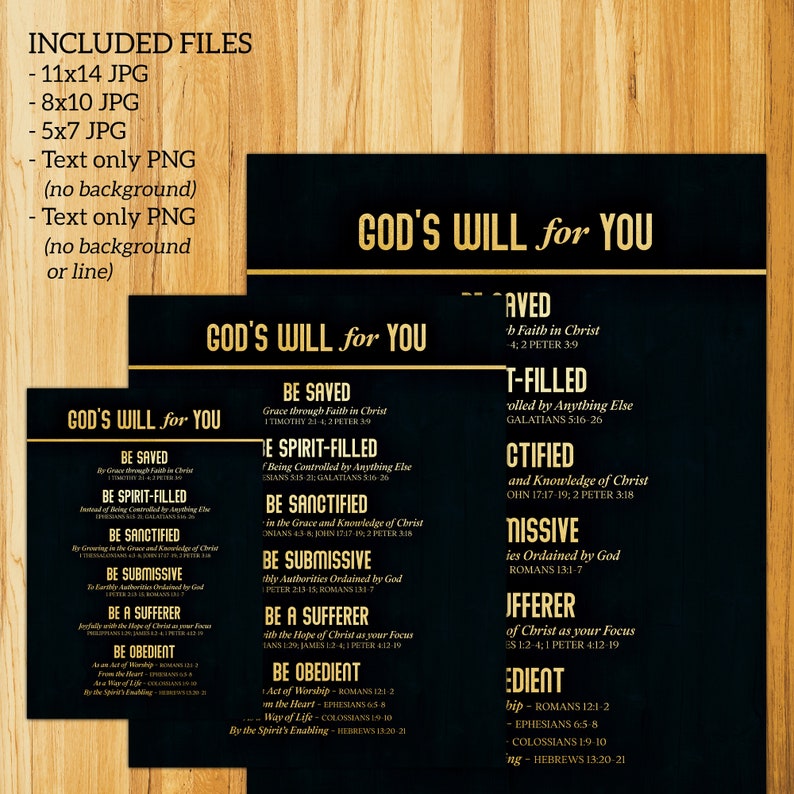 God's Will Printable - Scripture Artwork - Bible Verse Art - Will of ...