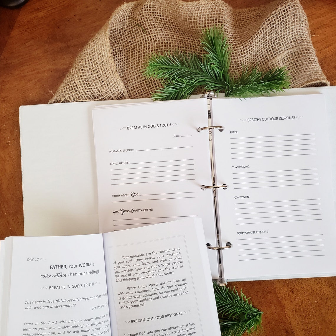 Breathing Grace Journal Downloadable Prayer Journal Bible Study Journal ...