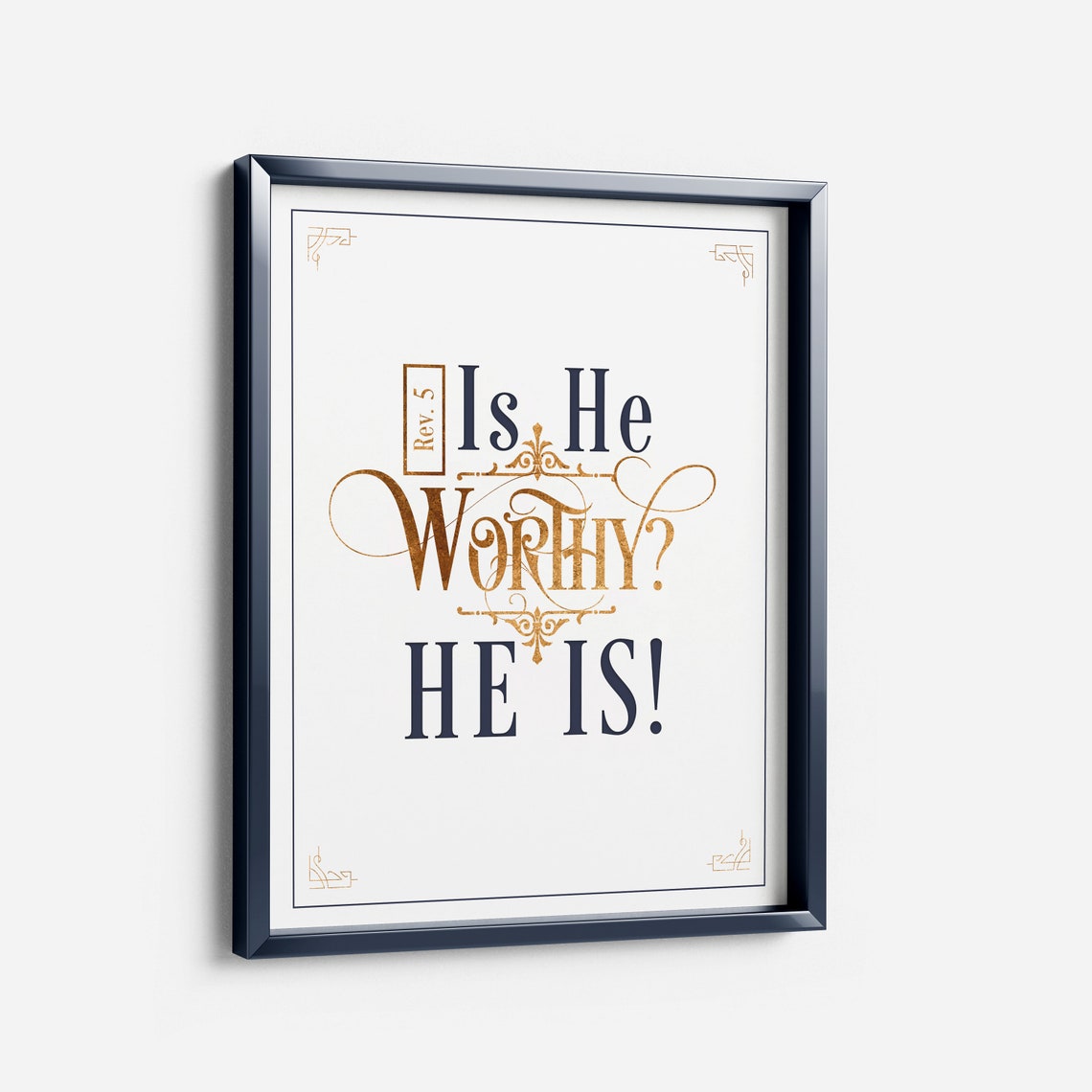 Is He Worthy Printable - Greeting Card Design - Scripture Art - He is ...