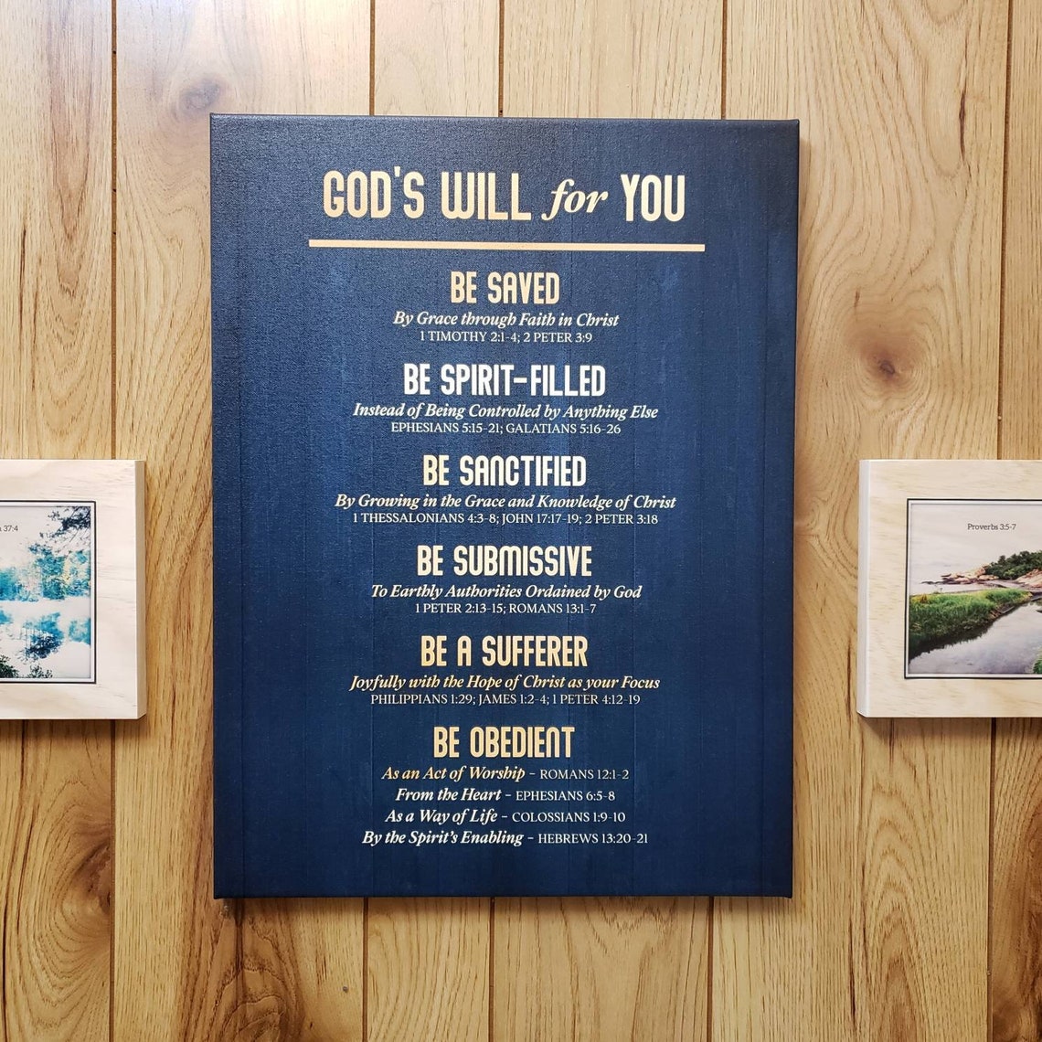 God's Will Printable Scripture Artwork Bible Verse Art - Etsy