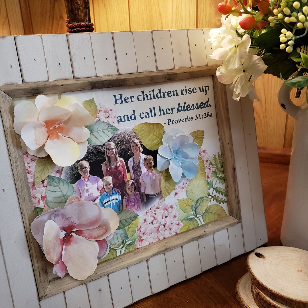 Mother's Day Craft - Proverbs 31:28 - Mother's Day Picture - Flower ...