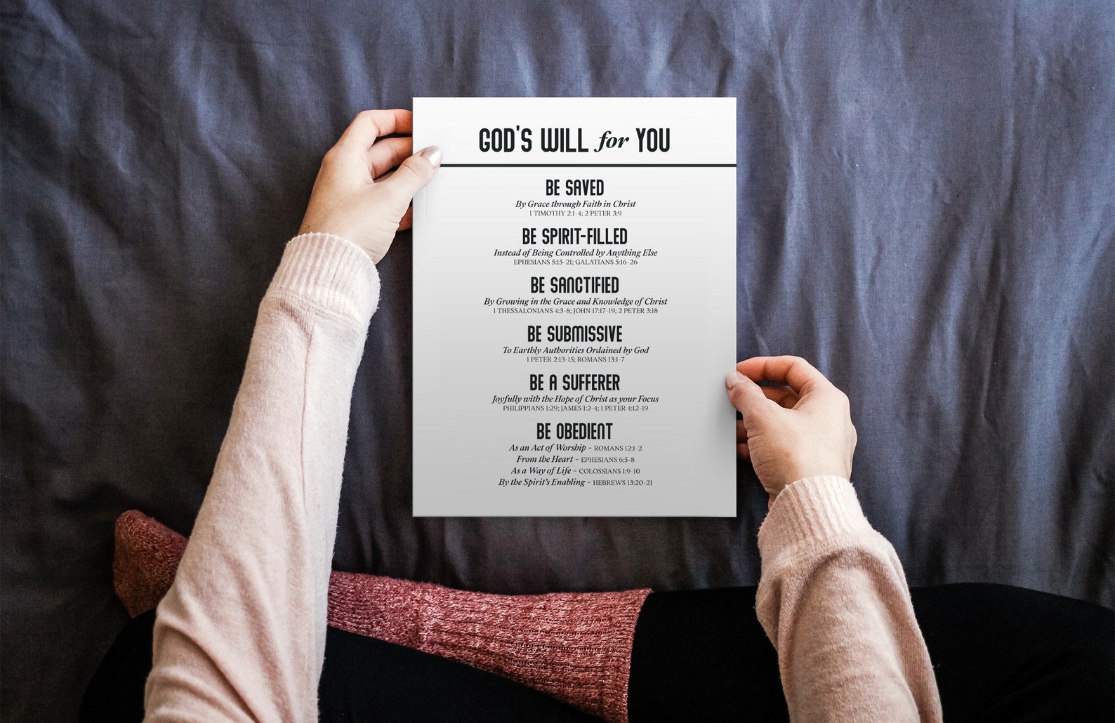 God's Will Printable - Scripture Artwork - Bible Verse Art - Will of ...