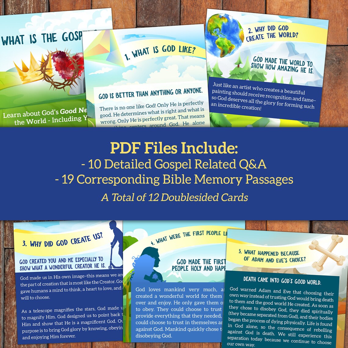 Gospel Flash Cards - Bible Memory and Meditation Cards About the Gospel ...
