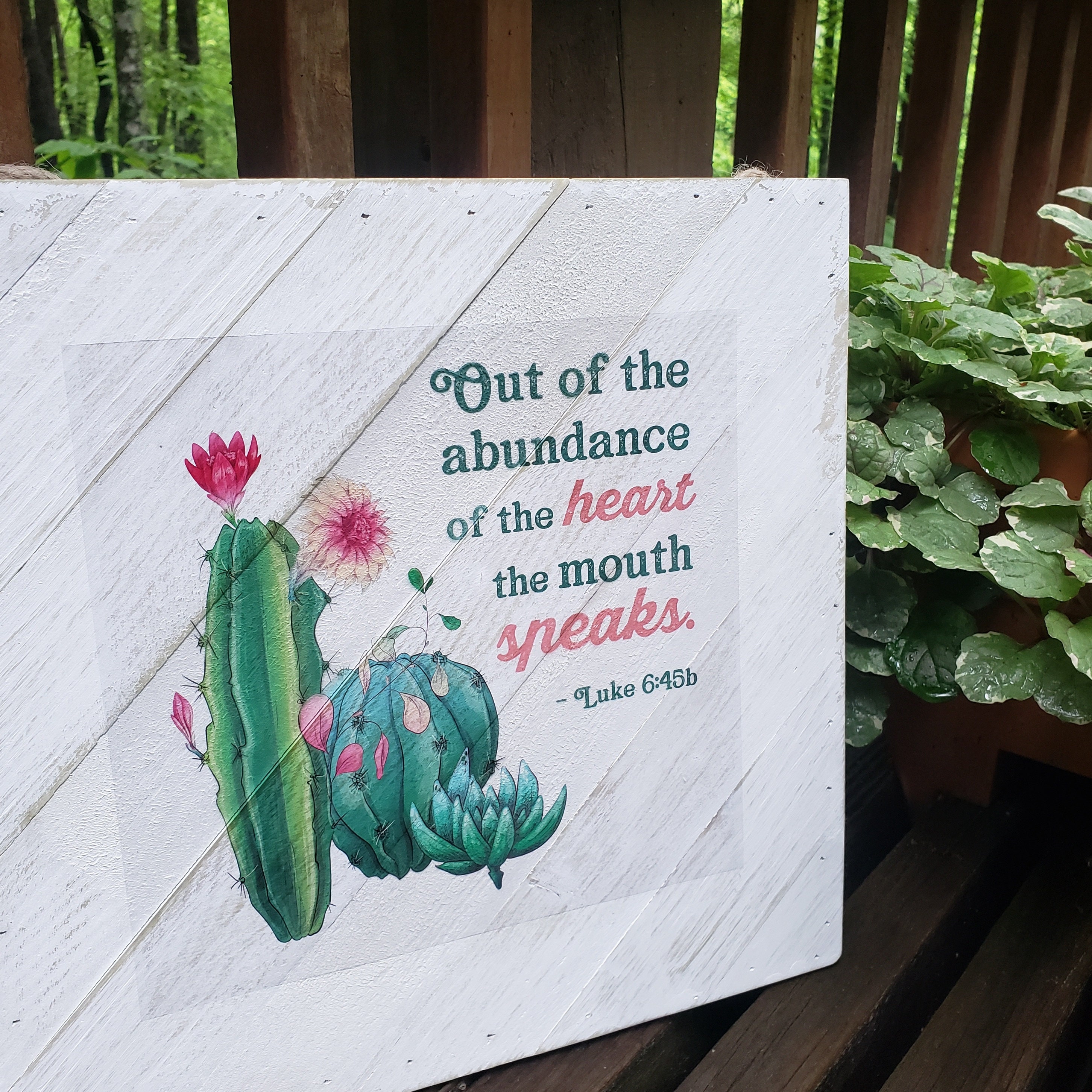 Luke 6:45 Print - Scripture Artwork - Wise Words Printable - Bible ...