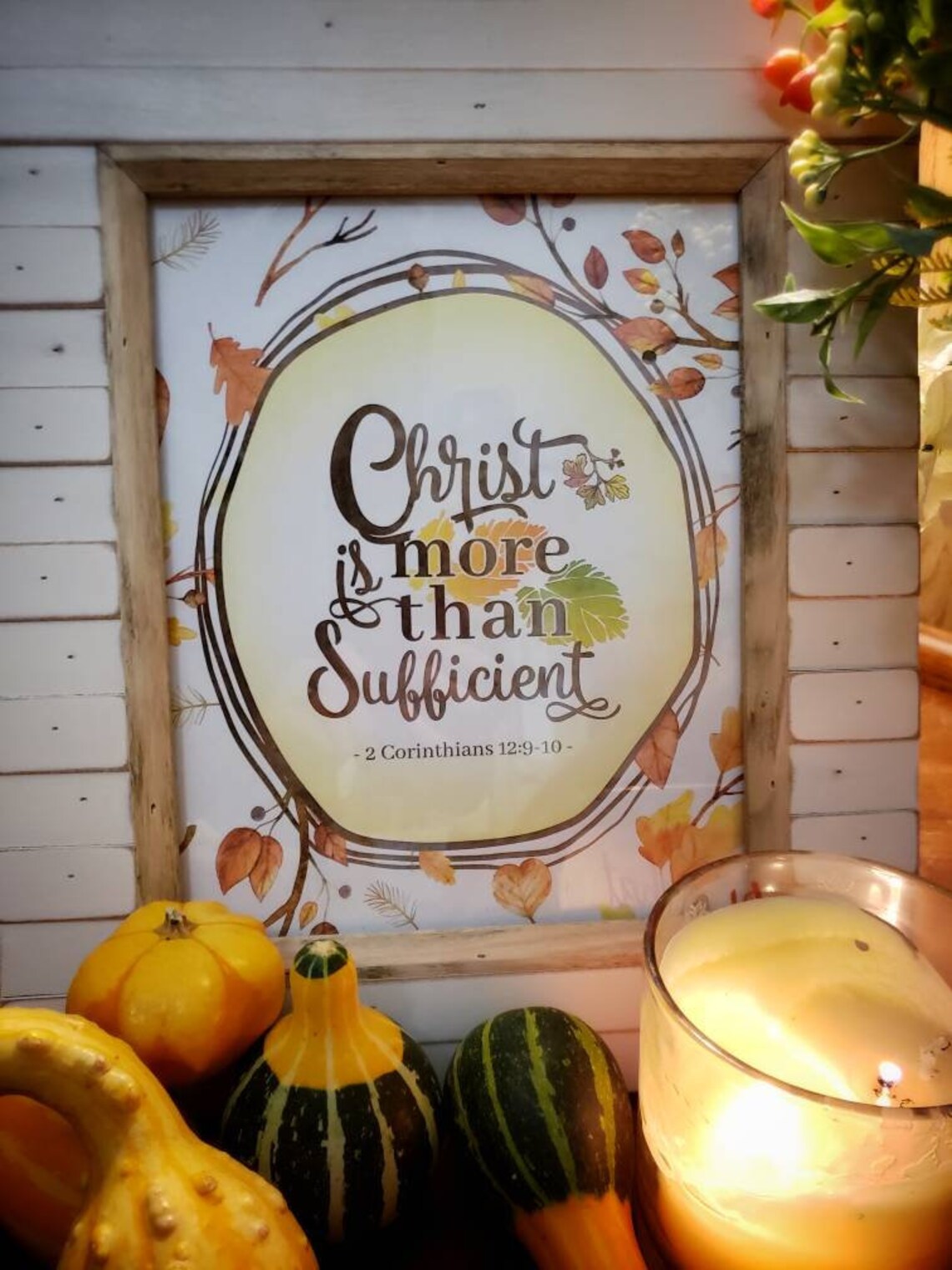 Christ is Sufficient Printable Scripture Artwork - Etsy