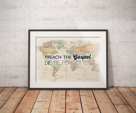 Printable Scripture Artwork Missions Quote Inspirational - Etsy