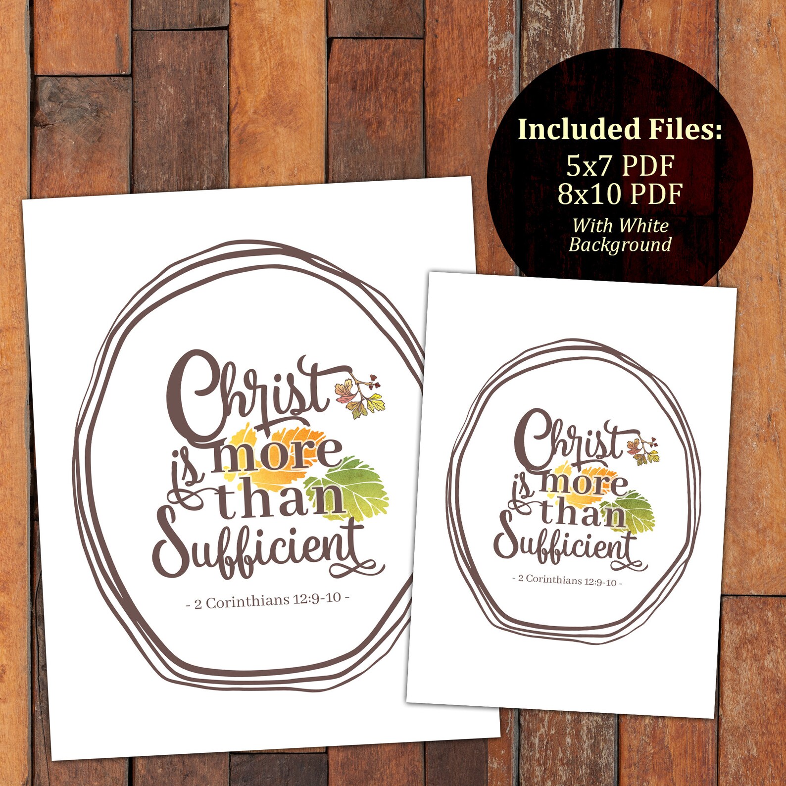 Christ is Sufficient Printable - Scripture Artwork - Contentment Quote ...