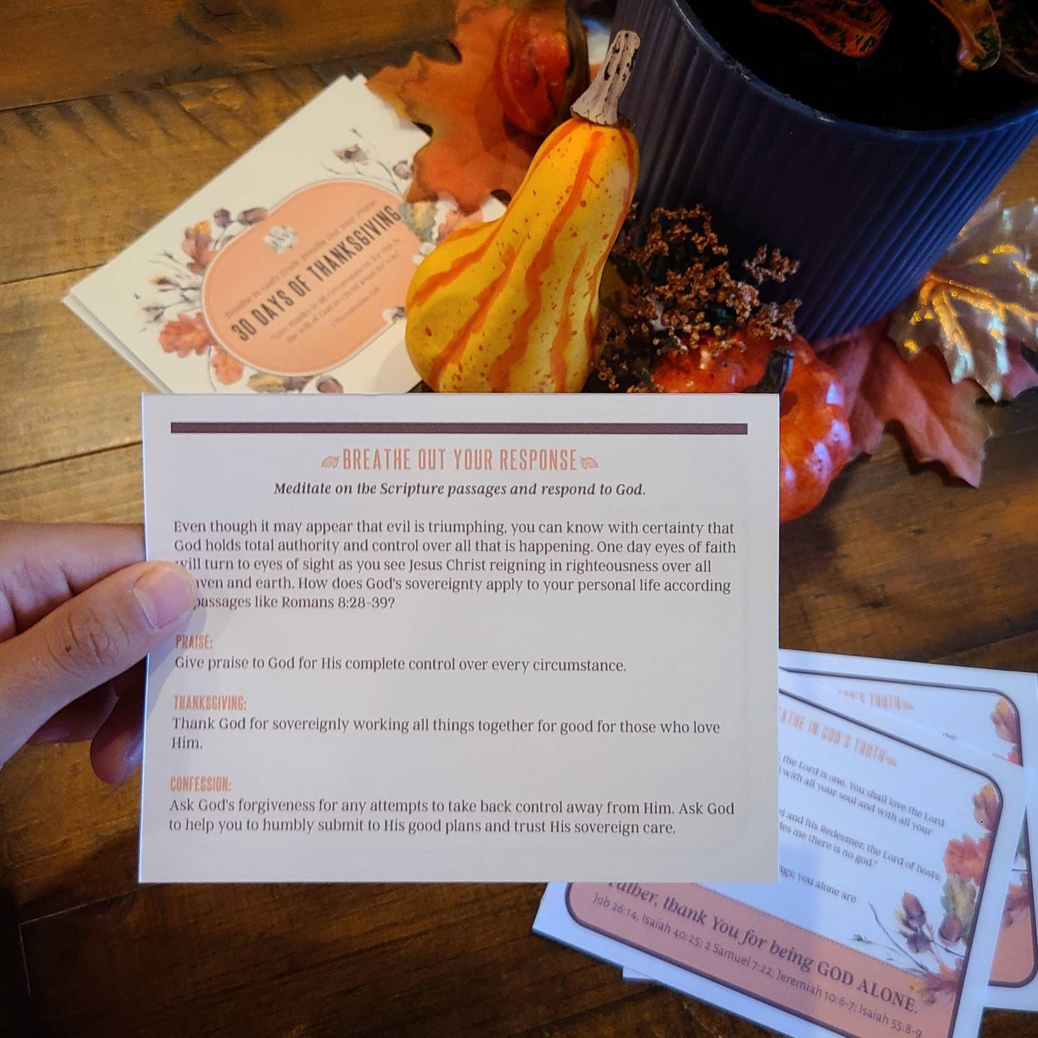 Set of 32 Printable Thanksgiving Scripture Cards KJV and ESV - Etsy