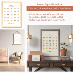 God's Attributes ABC Printable - Abcs - Wall Art - Digital Dowload ...
