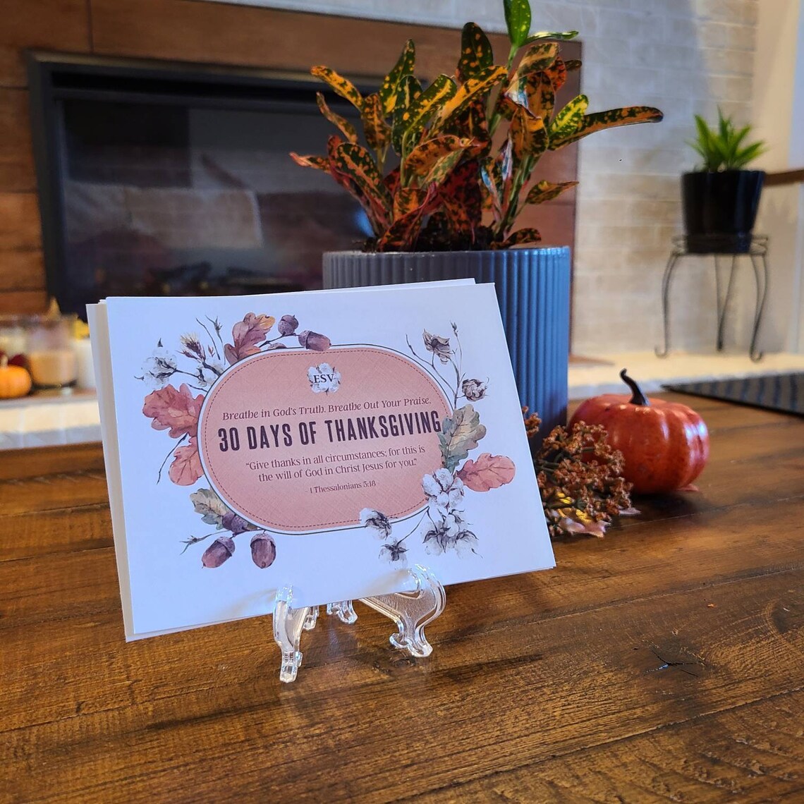 Set of 32 Printable Thanksgiving Scripture Cards KJV and ESV - Etsy