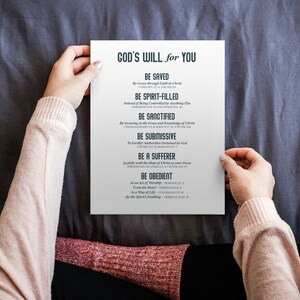 God's Will Printable - Scripture Artwork - Bible Verse Art - Will of ...