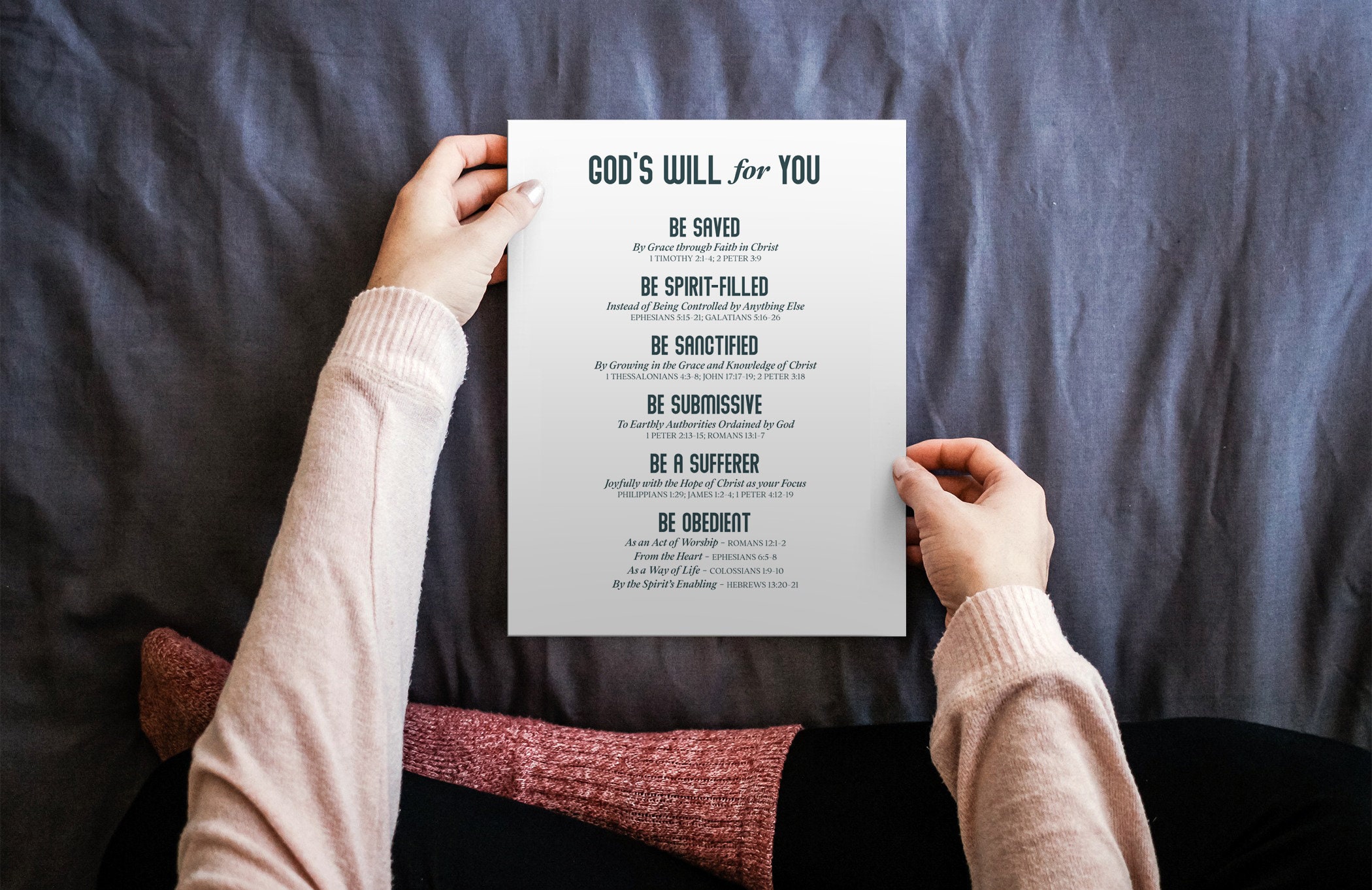 God's Will Printable Scripture Artwork Bible Verse Art Will of God ...