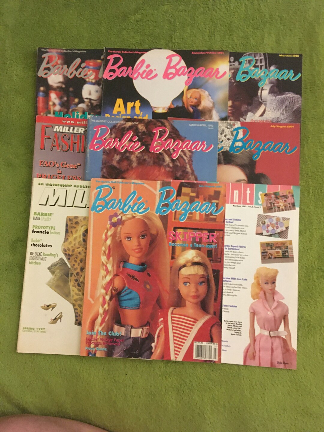 6+ Lbs of Barbie Bazaar and Miller's Barbie Collector Magazines - 9 ...