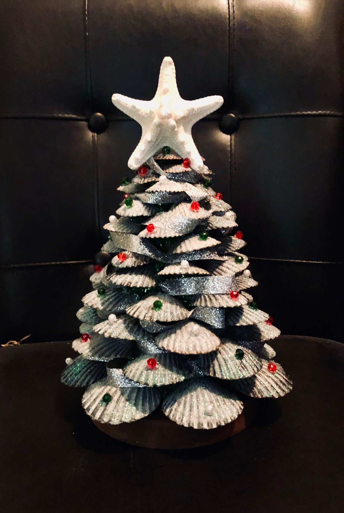 12 Inch Tabletop Scallop Shell Tree - Etsy
