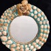 Handmade Cockle Shell & Blue Sand Mirror - Etsy