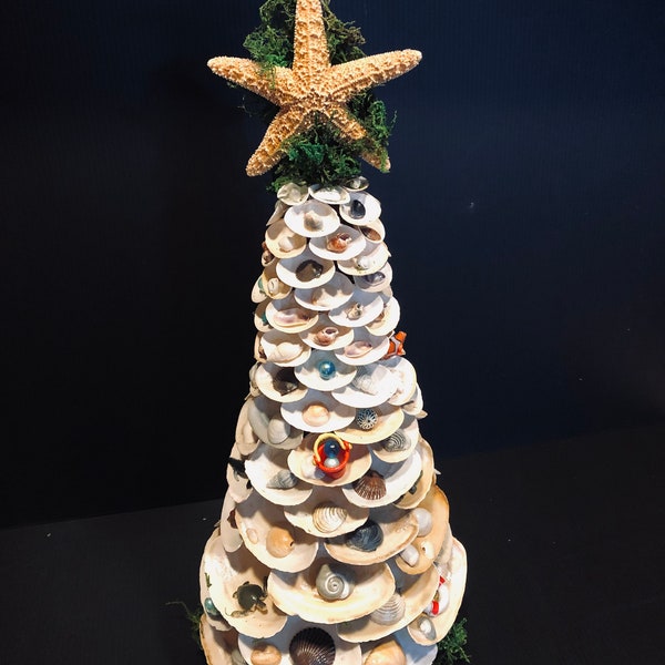 Christmas Tree Shell Ornaments - Etsy