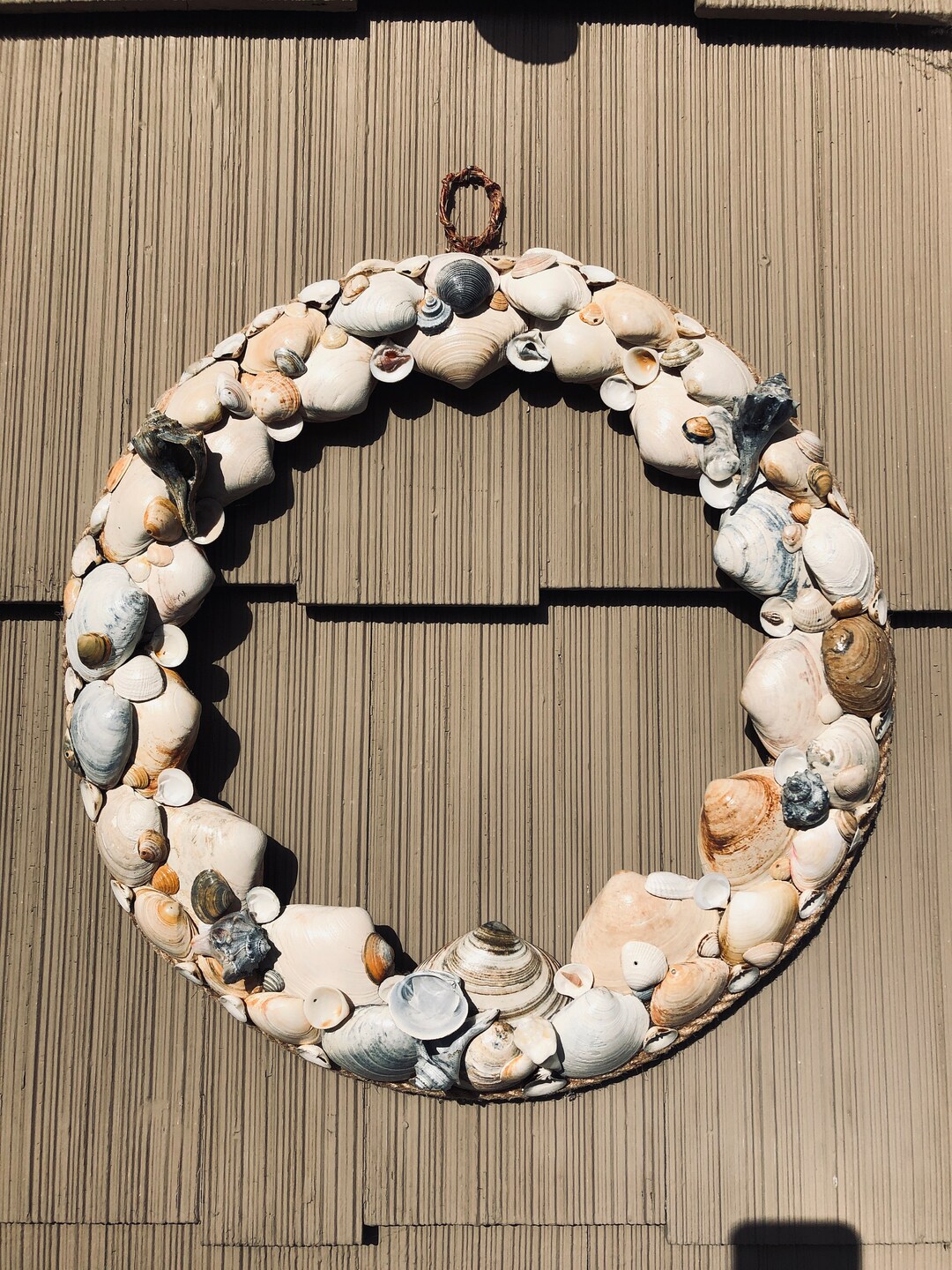 Clam & Welk Shell 19 Inch Wreath - Etsy