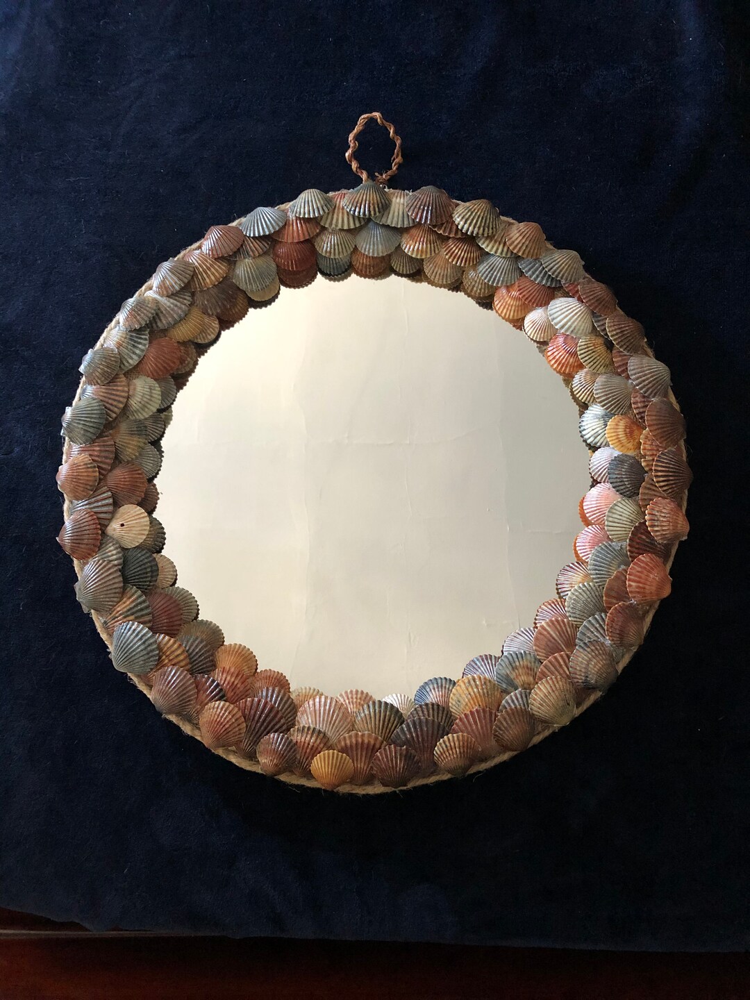 19" Colorful Scallop Shell Entryway Mirror - Etsy