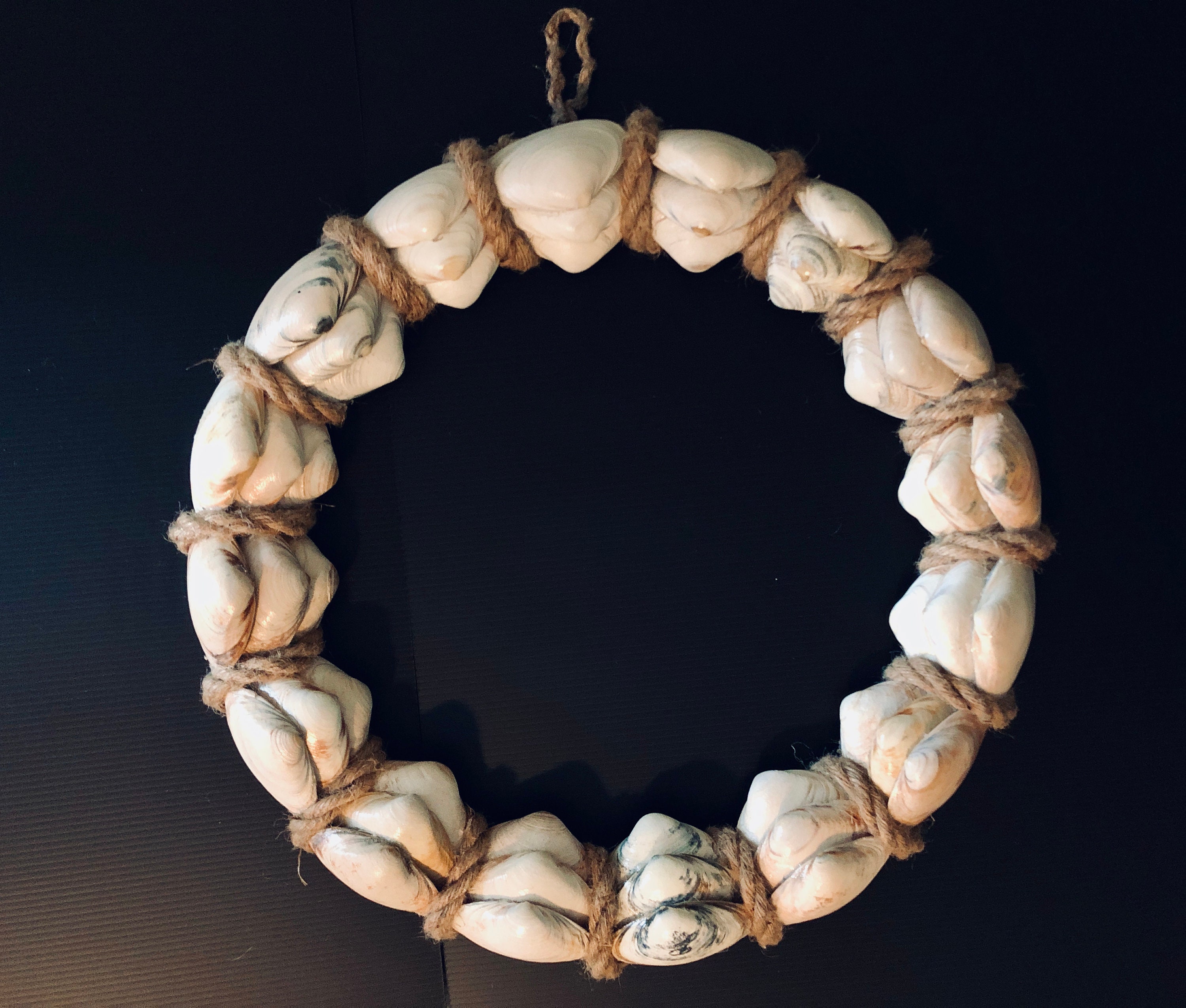 19 Inch Clam Shell and Rope Wreath - Etsy UK