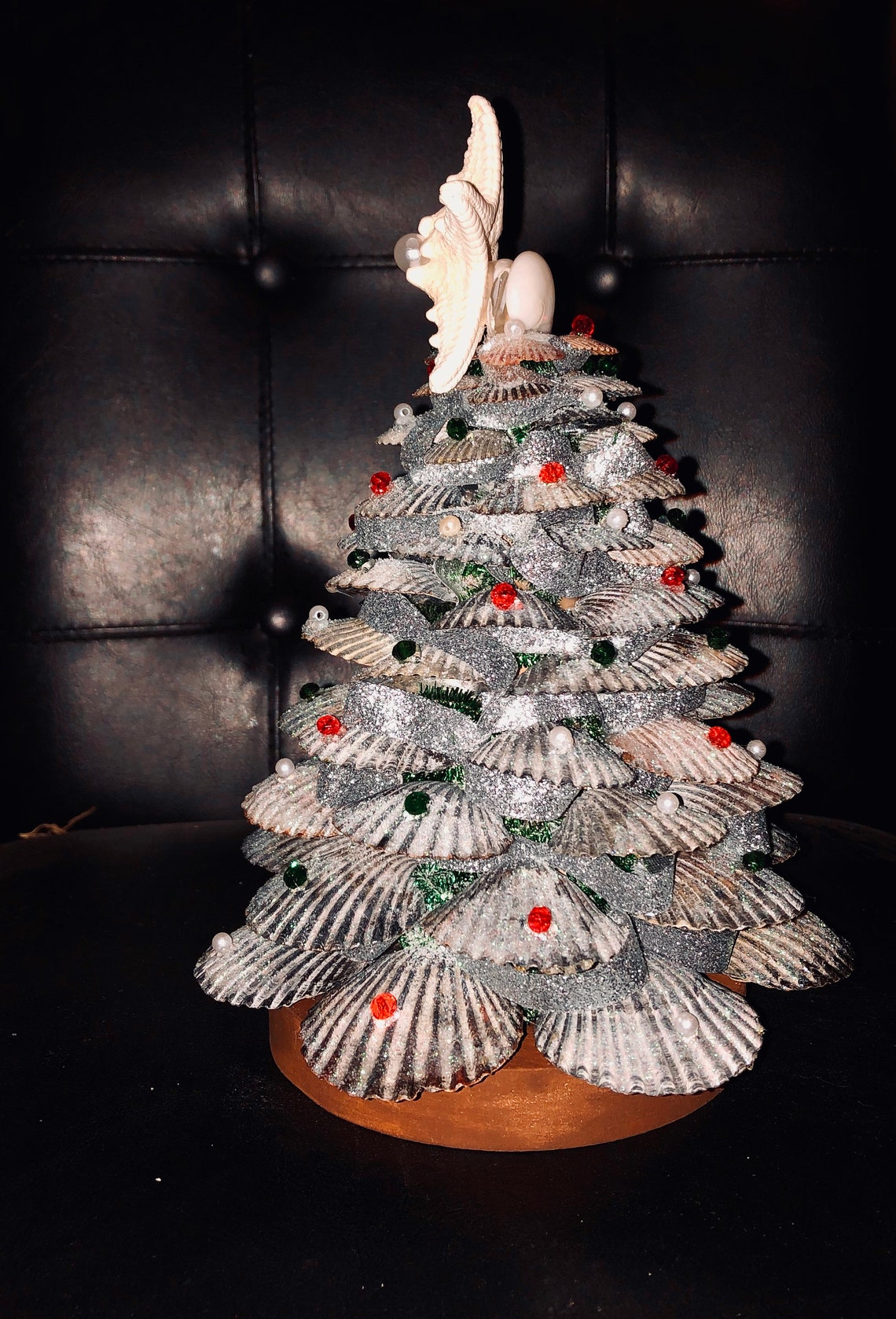 12 Inch Tabletop Scallop Shell Tree - Etsy