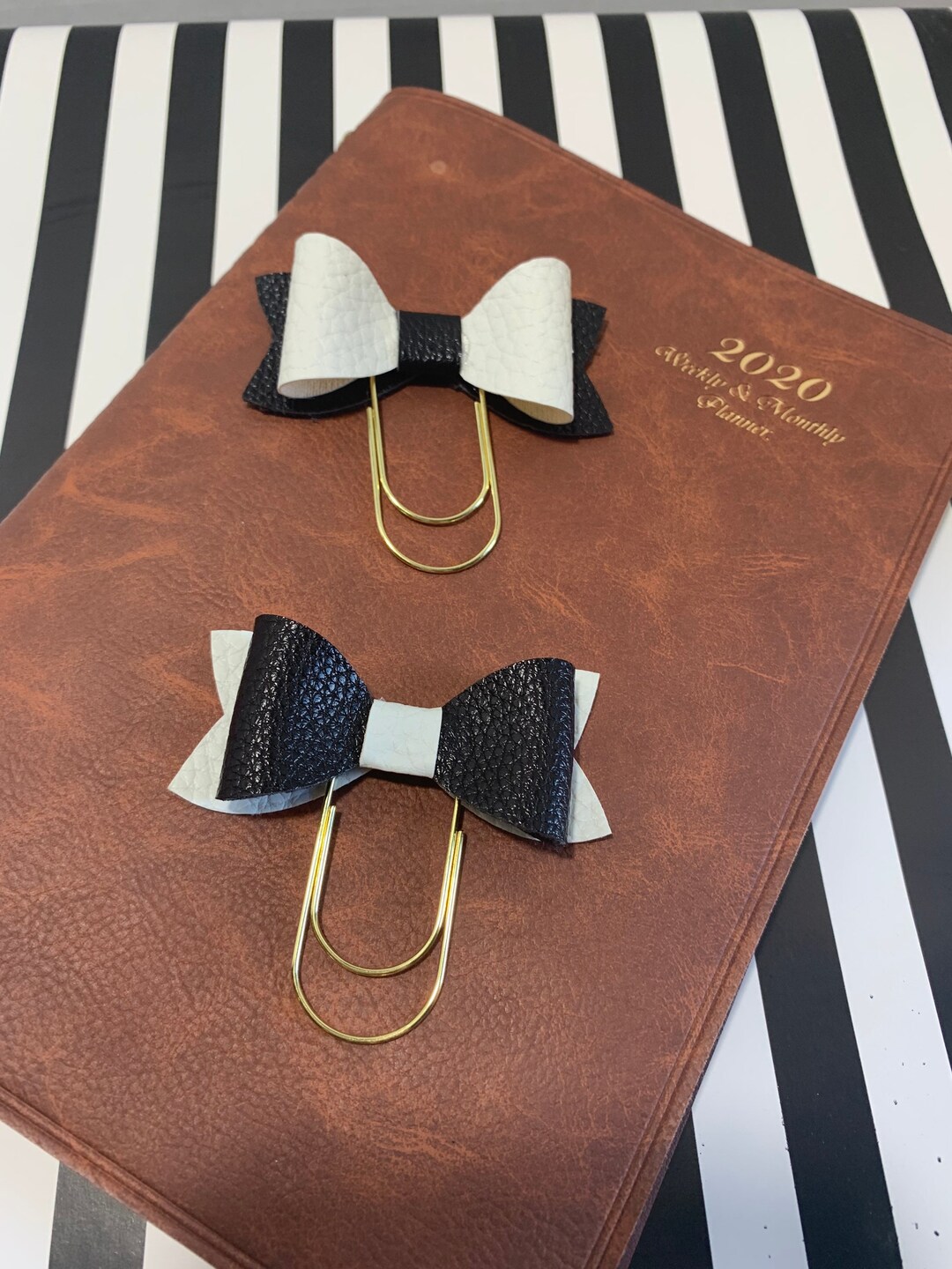 Bow Planner Clip Junk Journal Clip Jumbo Paper Clip Set 2 Jumbo Gold ...