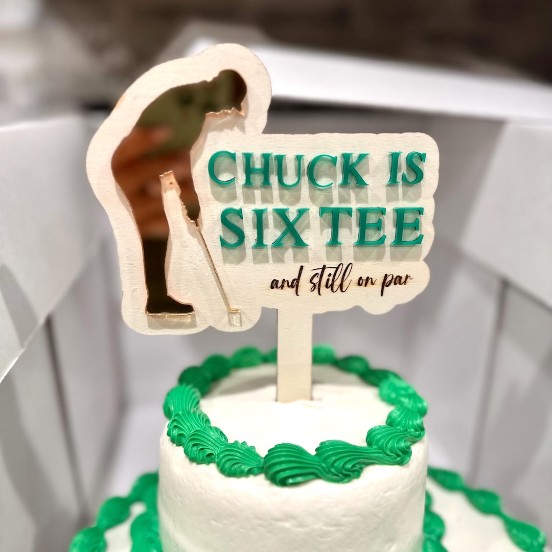 Personalized Golf Cake Topper Sixtee Fortee Fiftee - Etsy