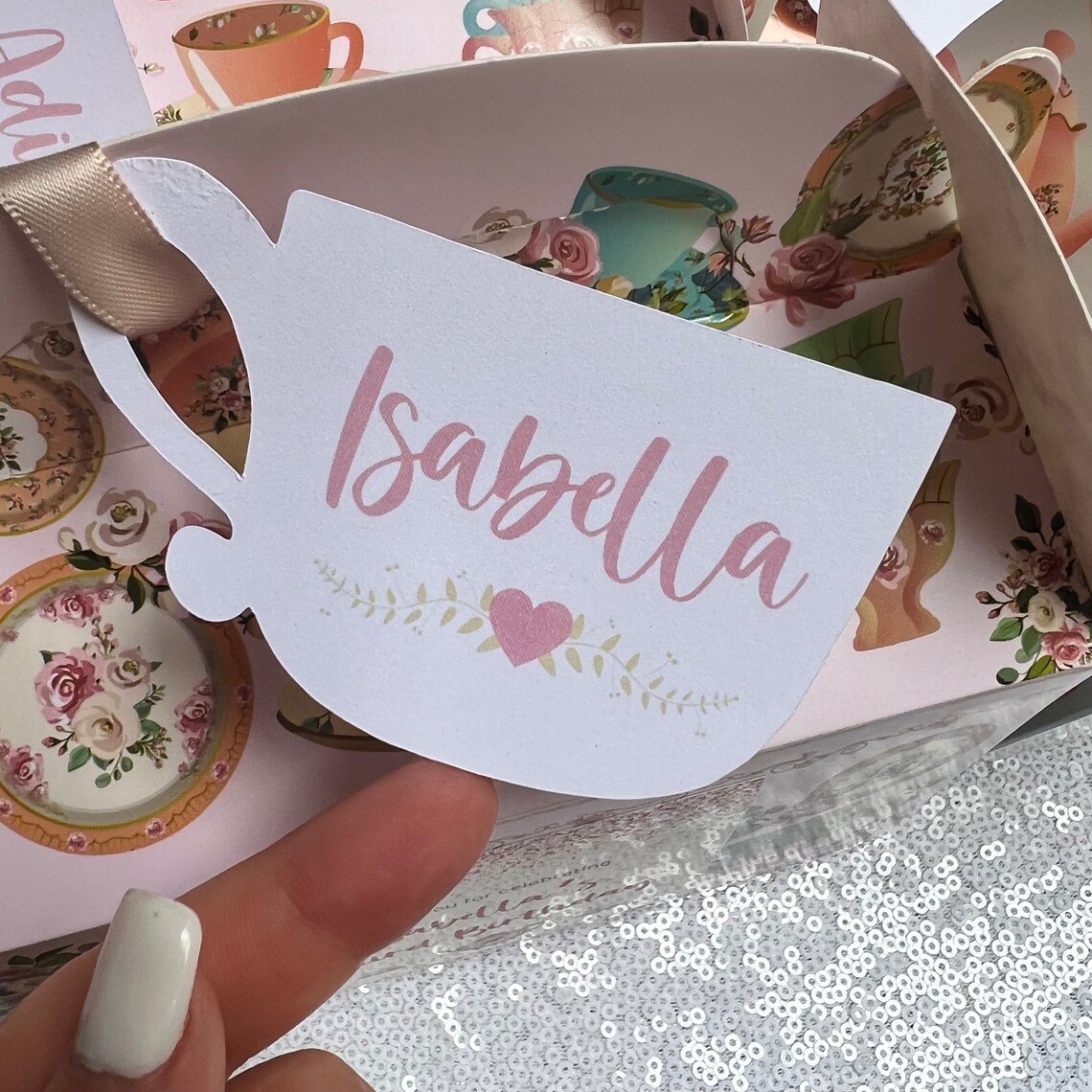 Tea Party Personalized Favor Tags, Teapot Party Favor Tags, Tea Party ...