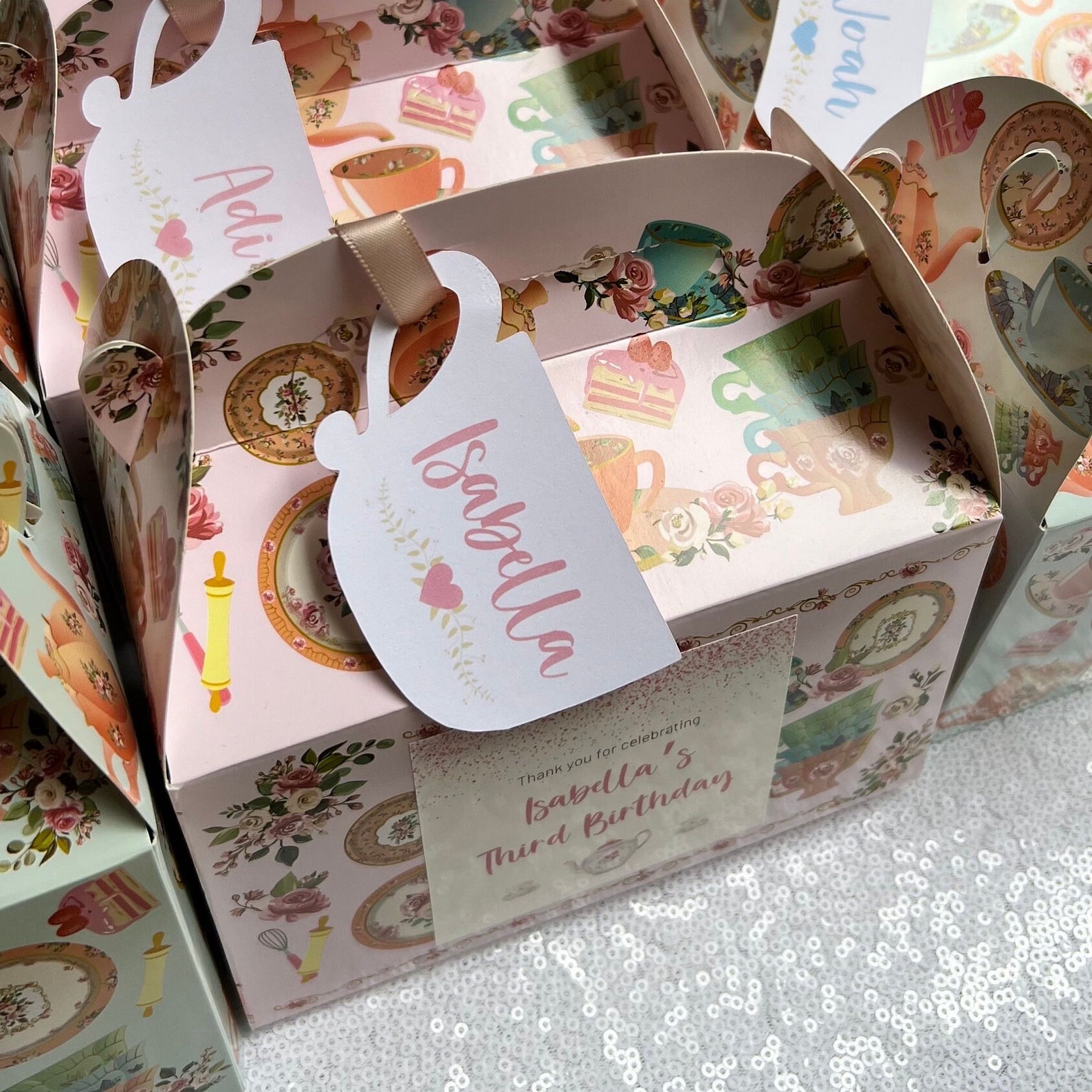 Tea Party Personalized Favor Tags, Teapot Party Favor Tags, Tea Party ...