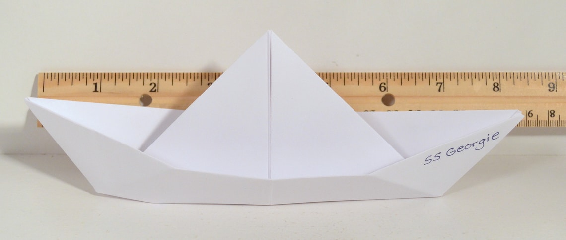 SS Georgie Origami Paper Boat Custom Stephen King IT Clown Movie Prop ...