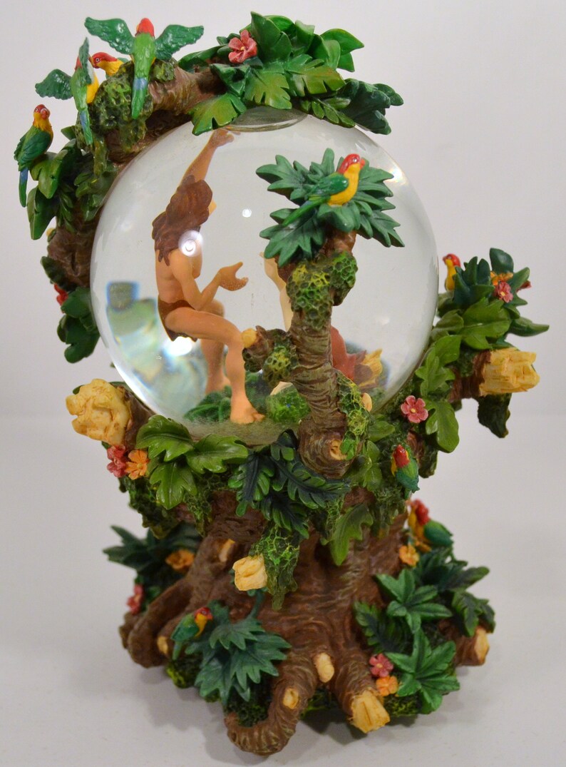 RARE Walt Disney Tarzan & Jane Blossoming Love Tree Two Worlds - Etsy