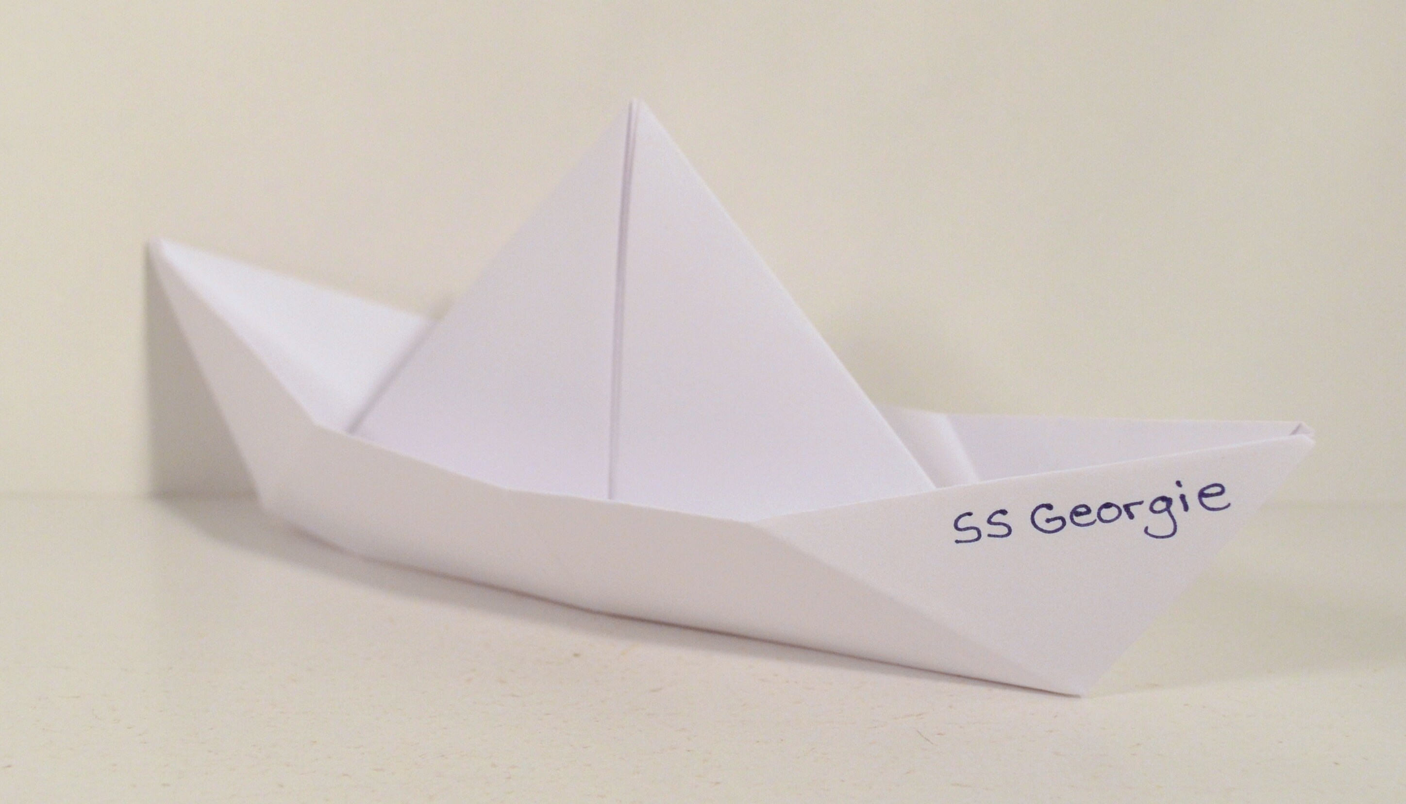 SS Georgie Origami Paper Boat Custom Stephen King IT Clown Movie Prop ...