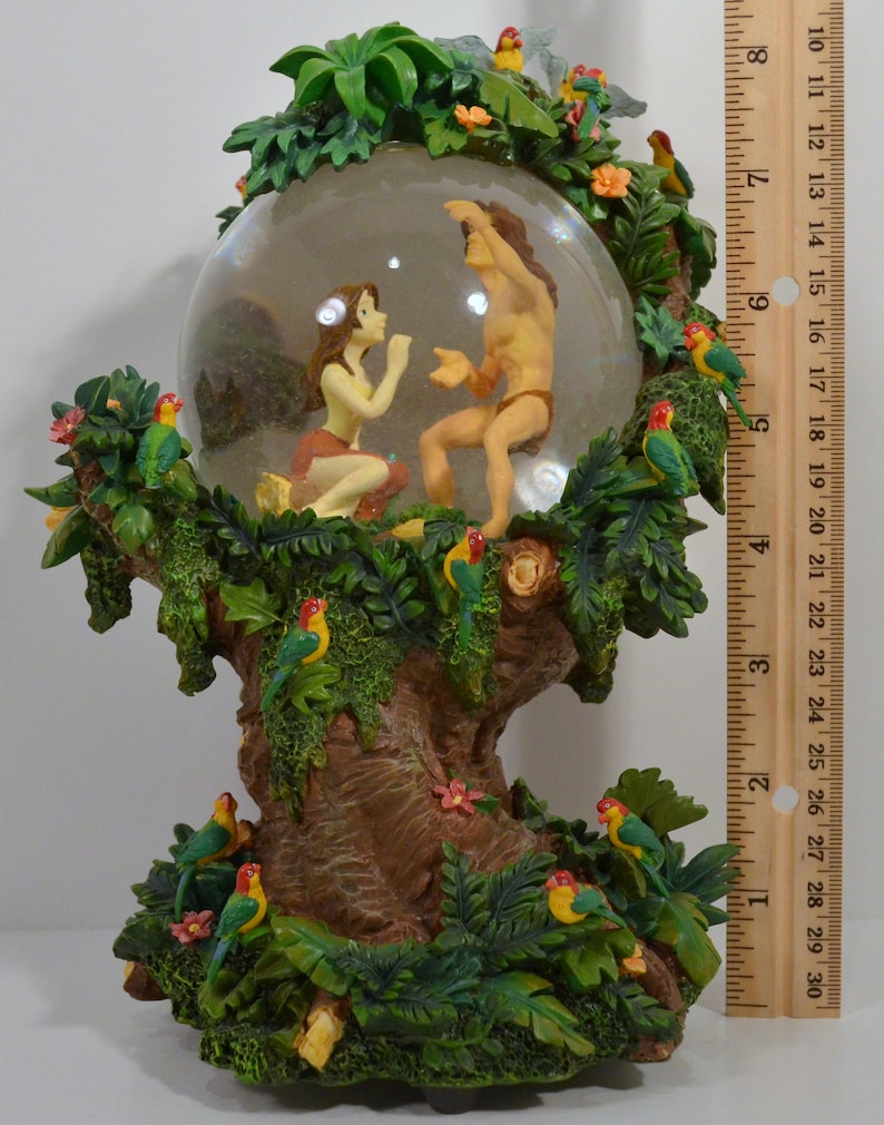 RARE Walt Disney Tarzan & Jane Blossoming Love Tree Two Worlds | Etsy