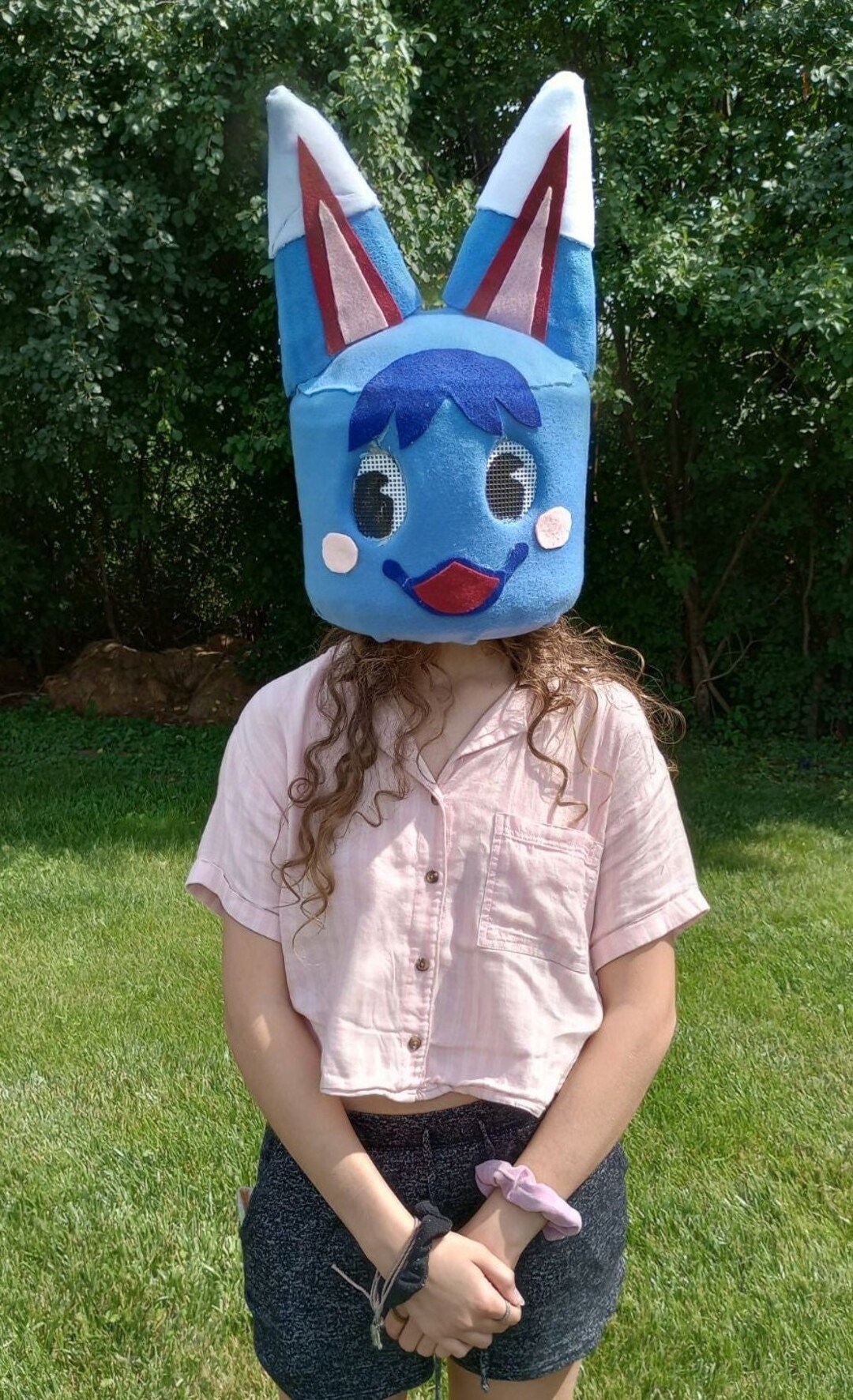 Rosie Animal Crossing New Horizons Plush Halloween Costume Head Custom ...