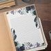 Dark Boho Floral Stationary, Lined and Unlined Journaling Papers ...
