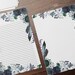 Dark Boho Floral Stationary Lined and Unlined Journaling | Etsy