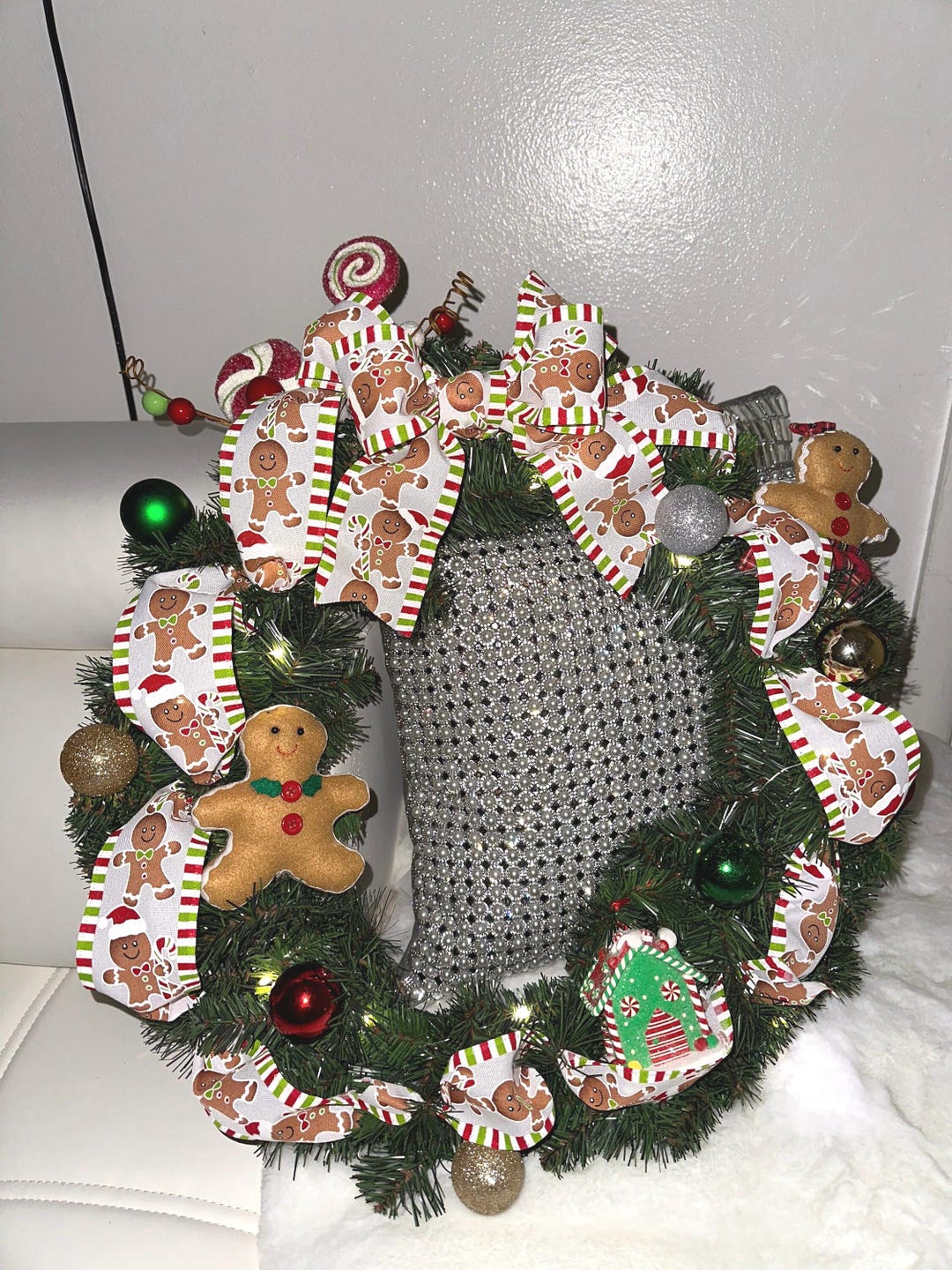 Handcrafted Christmas Gingerbread Wreath - Etsy
