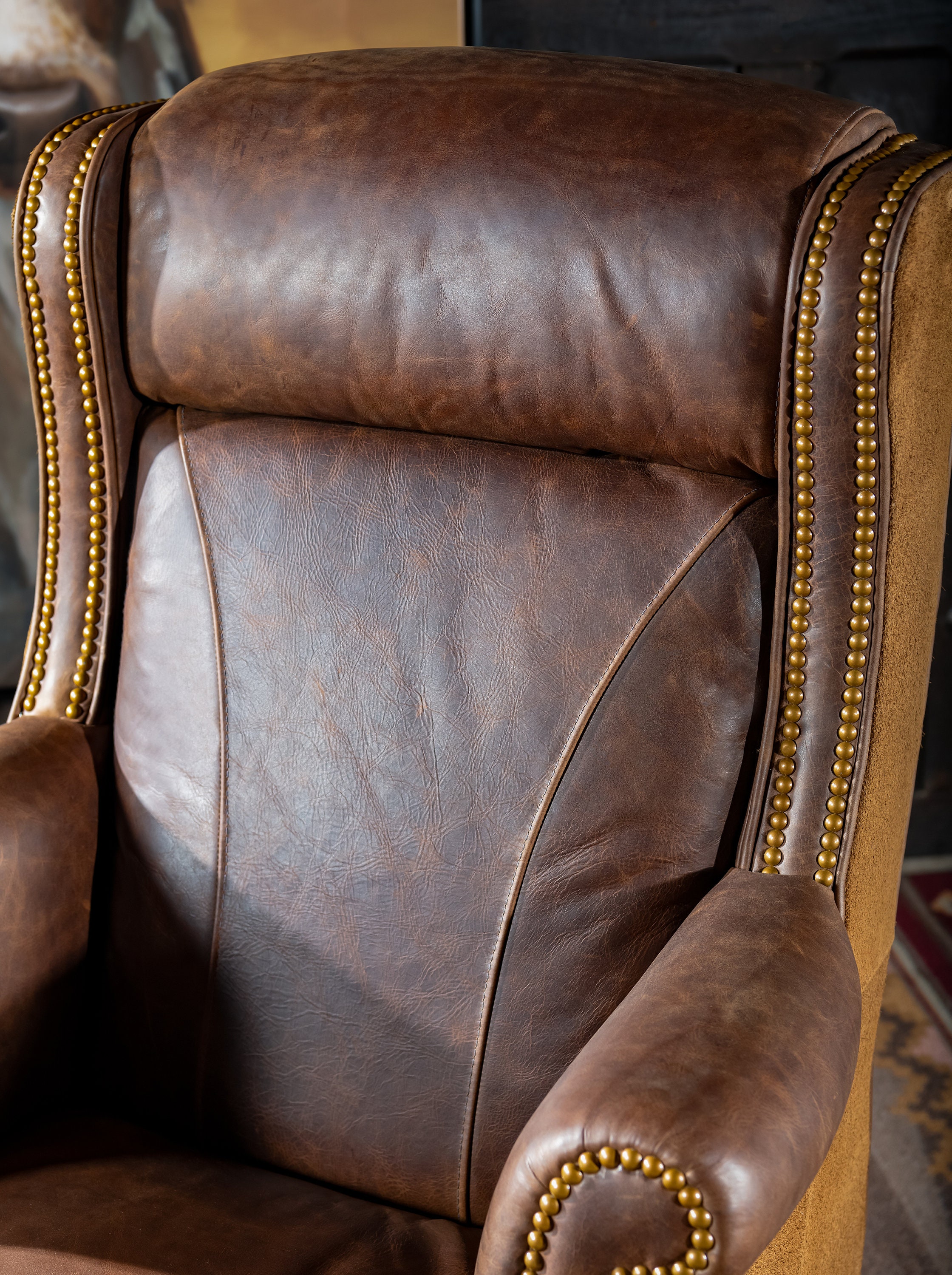 True Grit Executive Desk Chair | Full Grain | American Made - Etsy