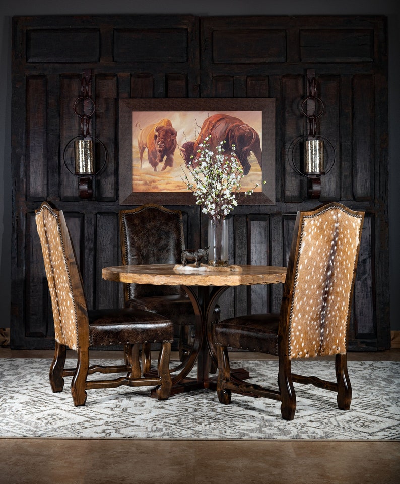 Axis Hide Dining Chair | Fine Leather Furniture - Etsy