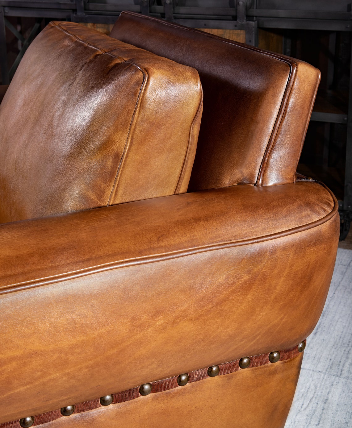 Drover Leather Chair | Full Grain Leather | American Made - Etsy