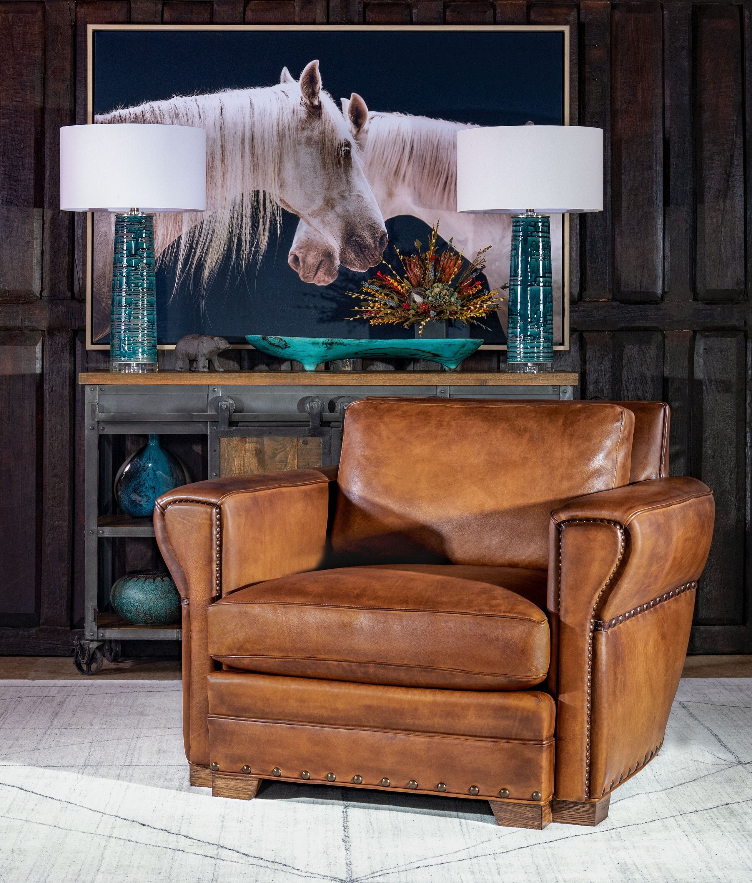 Drover Leather Chair | Full Grain Leather | American Made - Etsy
