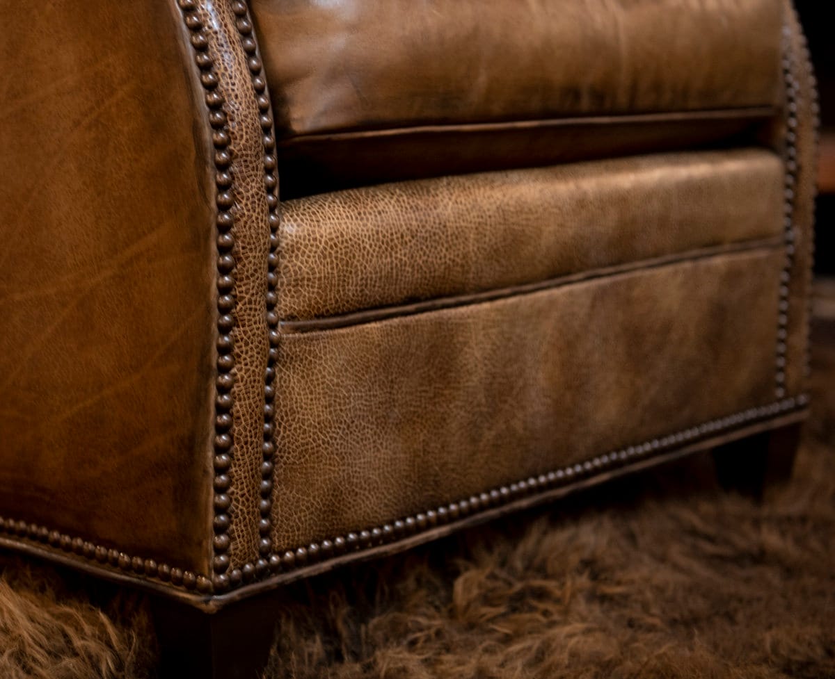 Jameson Leather Chair | Ranch Style | Modern Rustic | American Made ...