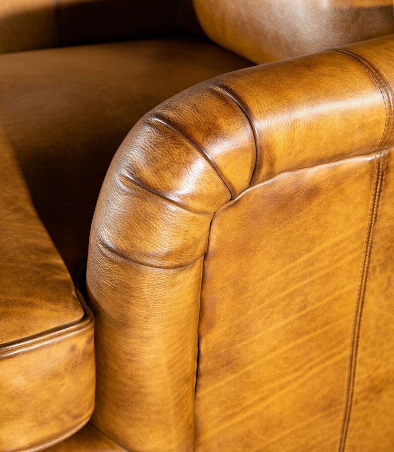 Dutton Swivel Glide Chair | Fine Leather Furniture | American Made - Etsy