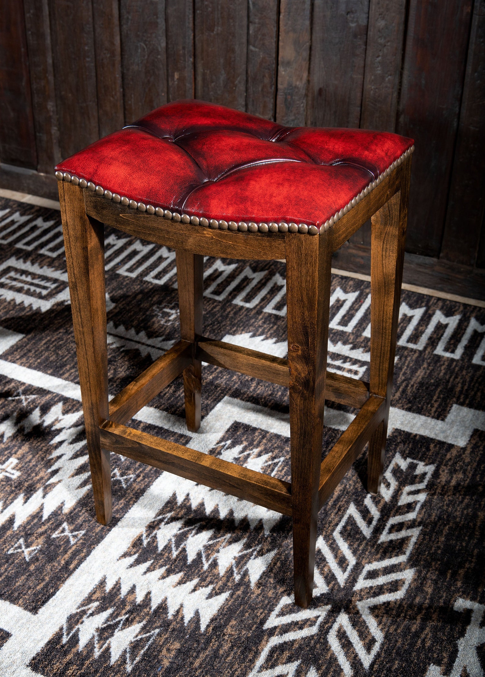 Coral Saddle Stool | Rustic Elegance | Modern Rustic | Western Ranch ...
