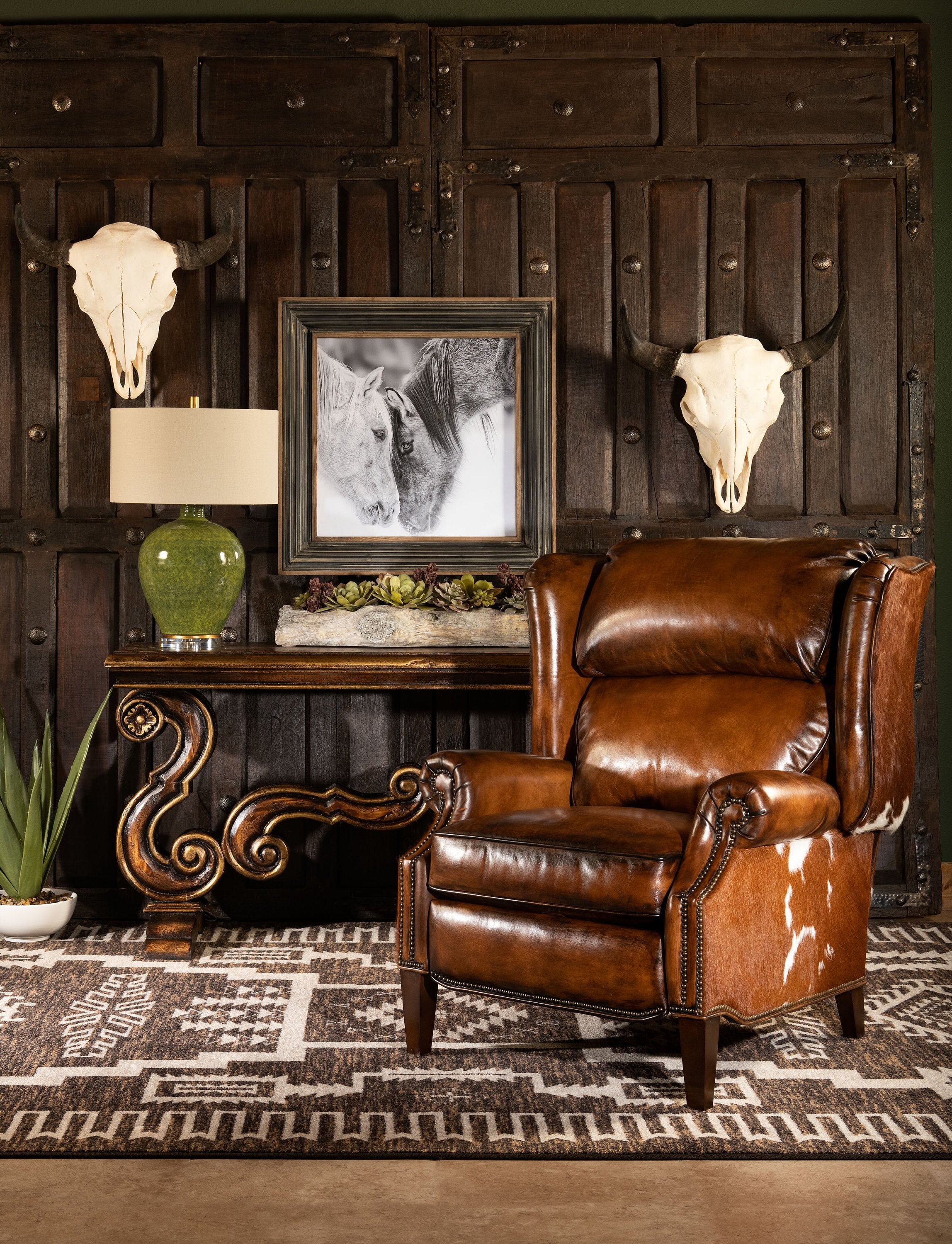 Sadler Leather Recliner Cowhide American Made High Quality Oversized - Etsy