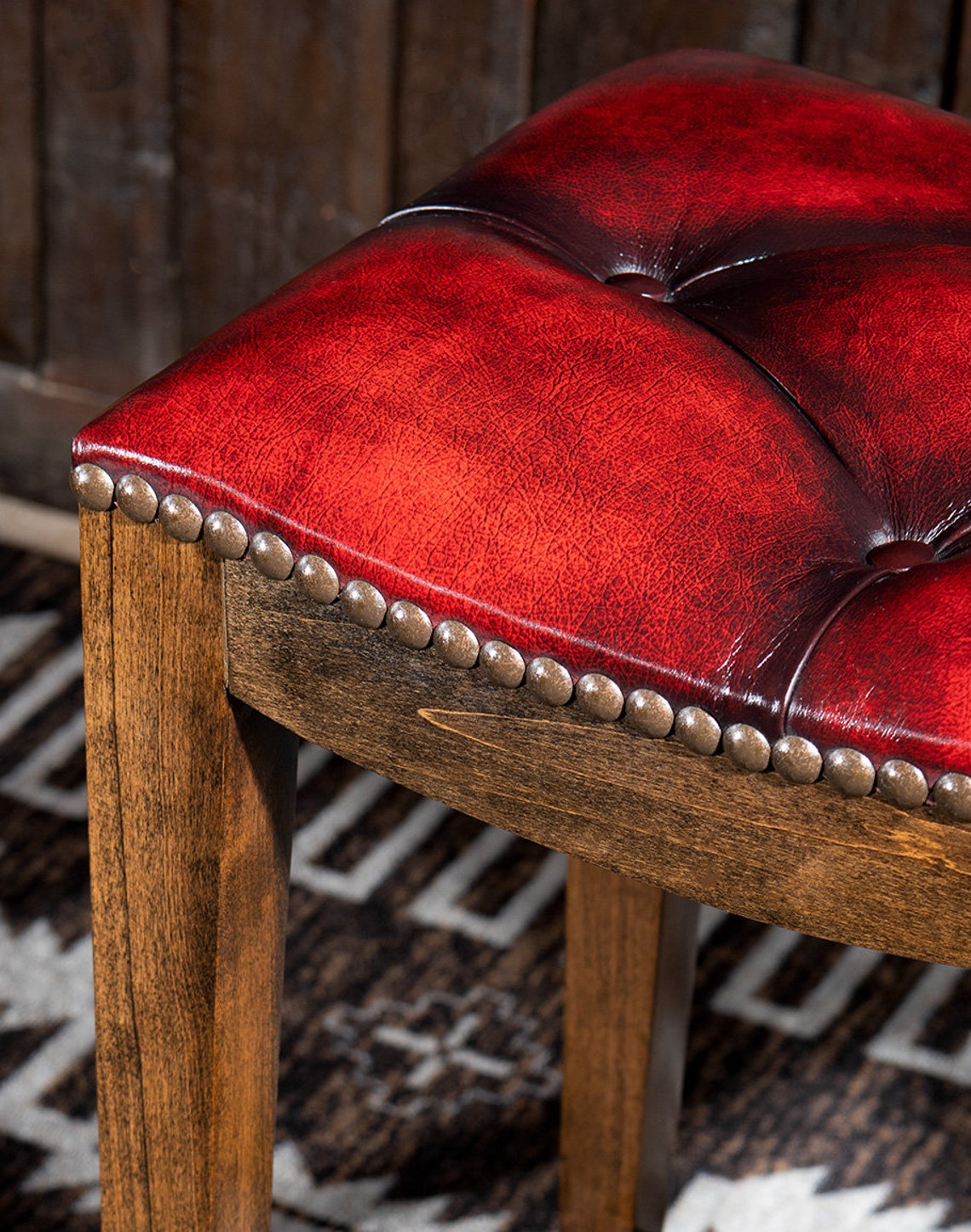 Coral Saddle Stool | Rustic Elegance | Modern Rustic | Western Ranch ...