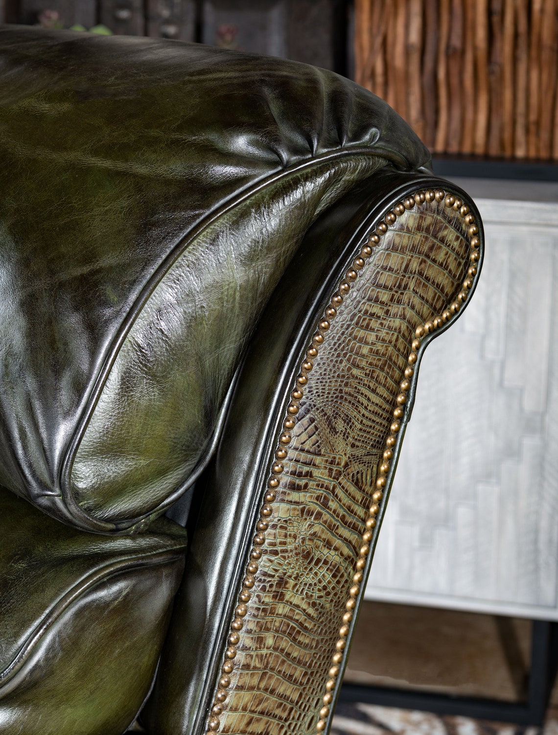 Daphne Leather Recliner | Fine Leather Furniture | American Made - Etsy