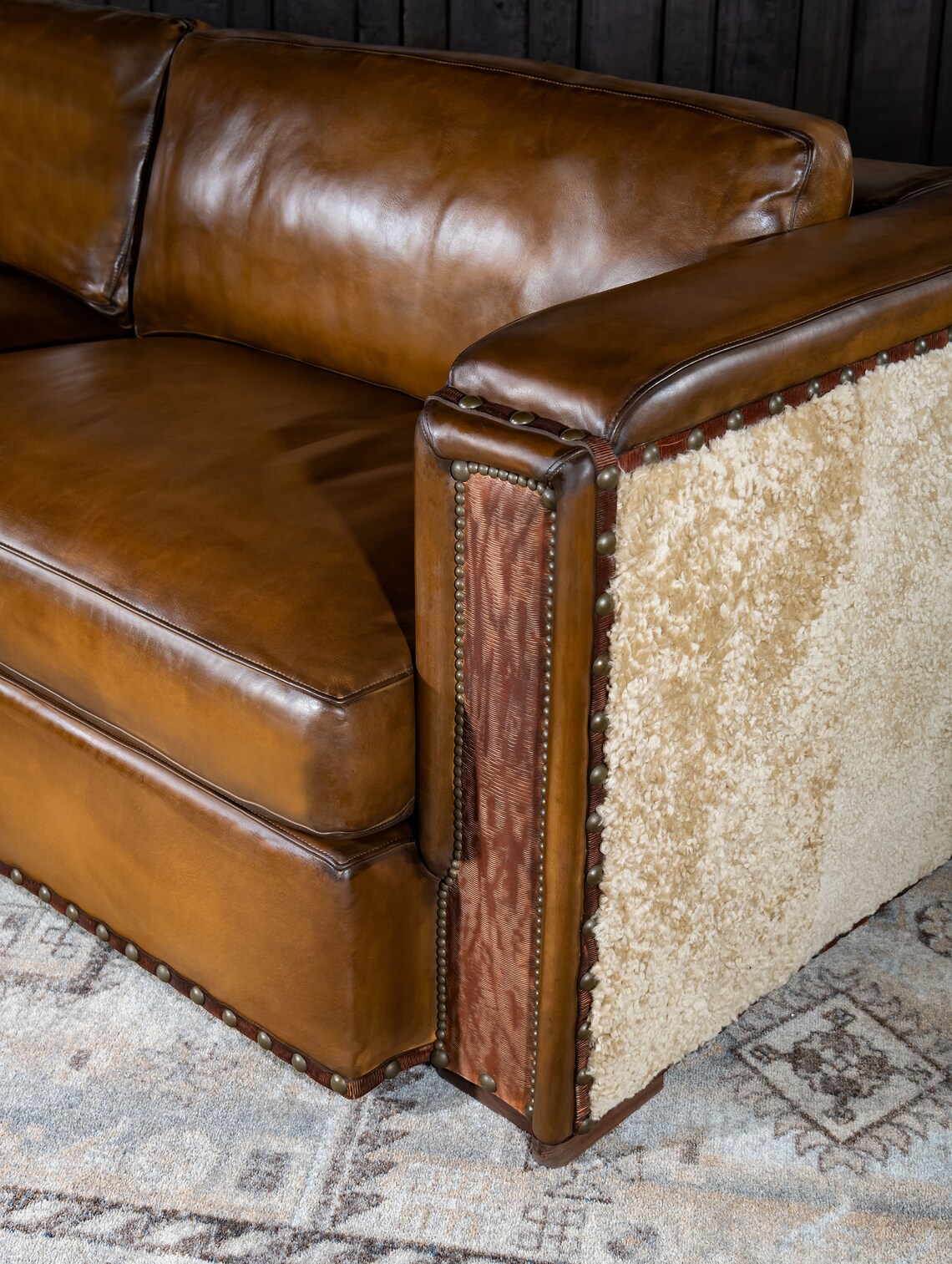 Cowboy Architect Sofa Modern Rustic American Made High Quality Full ...